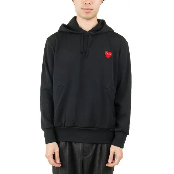 Play Comme Des Garcon Red Heart Hoodie