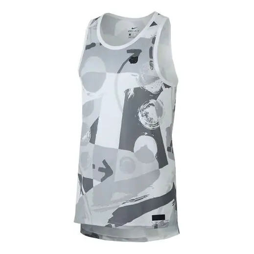 Nike Kd Hyperelite Durant Sports Training Basketball Vest - Light Grey