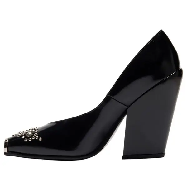 Onitsuka Tiger Studded Heeled Shoes - Black