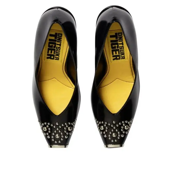 Onitsuka Tiger Studded Heeled Shoes - Black