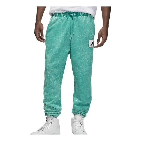 JORDAN Fw22 Solid Color Logo Lacing Sports Pants/trousers/joggers Green - Default Colorway