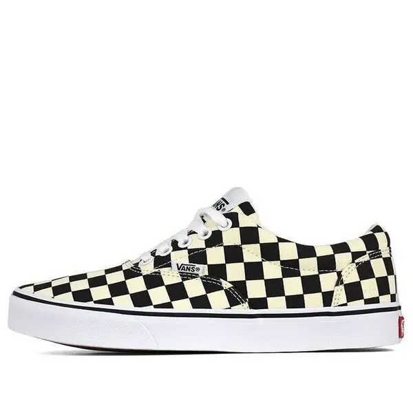 VANS Doheny Lace Up Checkerboard Sneakers - Black/white
