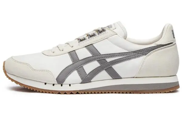 Onitsuka Tiger Dualio Marathon Athletic Sneakers - White/grey