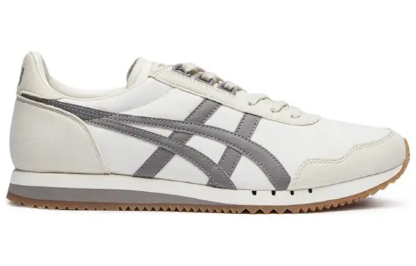 Onitsuka Tiger Dualio Marathon Athletic Sneakers - White/grey