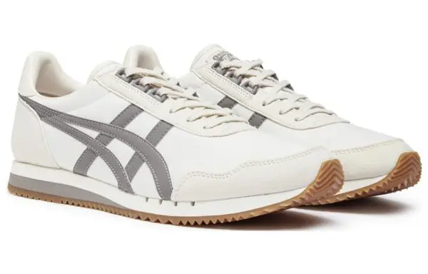 Onitsuka Tiger Dualio Marathon Athletic Sneakers - White/grey