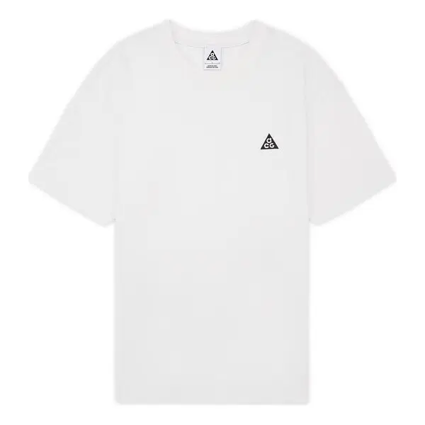 Nike Ss22 Solid Color Round Neck Loose Short Sleeve White T-shirt - Multi-color