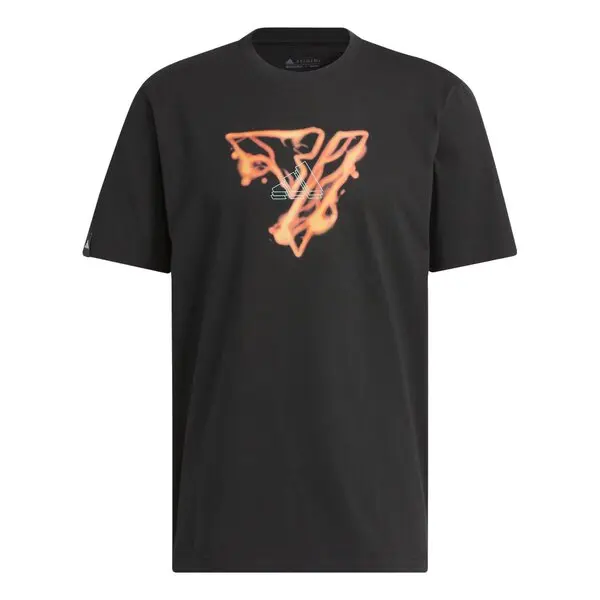 Adidas Trae Young Icy Fire Signature T-shirts - Black