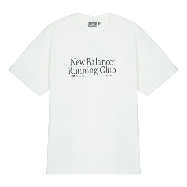 NEW BALANCE Club Graphic T-shirt Asia Sizing - White