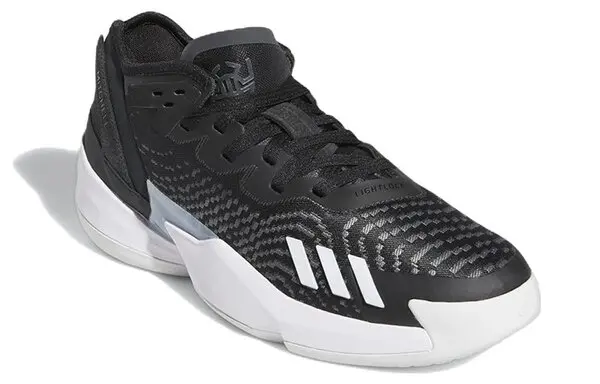 Adidas D.o.n. Issue #4 "black Carbon" Sneakers - Black/white