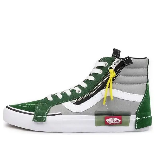 VANS Sk8-hi Reissue Cap Floral High Top Sneakers - Green