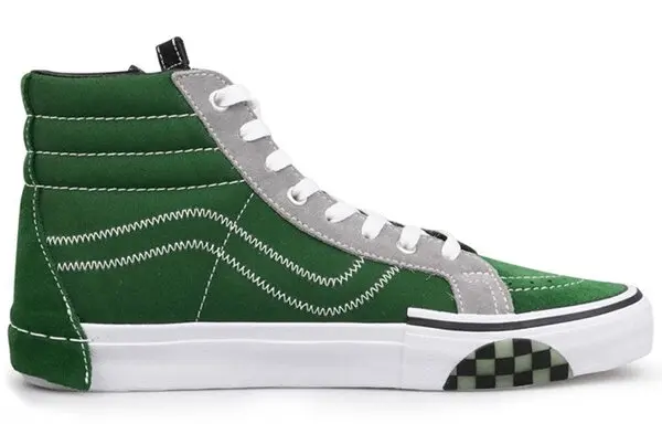 VANS Sk8-hi Reissue Cap Floral High Top Sneakers - Green