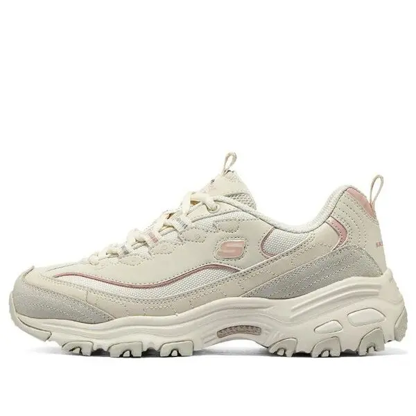 Sketchers Dlites "beige Pink" Sneakers - Beige/pink