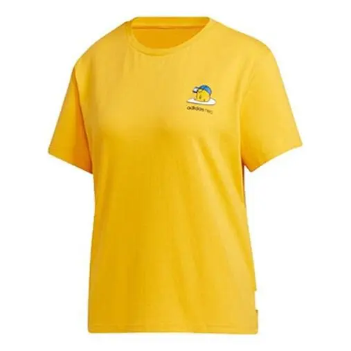 Adidas Neo Gdtm Bf Tee Crossover Sports Short Sleeve - Yellow