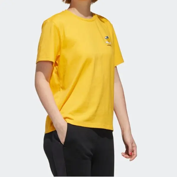 Adidas Neo Gdtm Bf Tee Crossover Sports Short Sleeve - Yellow