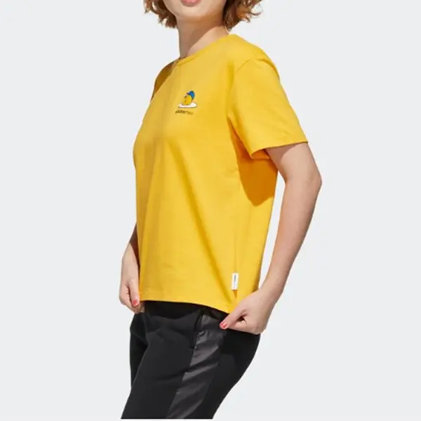 Adidas Neo Gdtm Bf Tee Crossover Sports Short Sleeve - Yellow