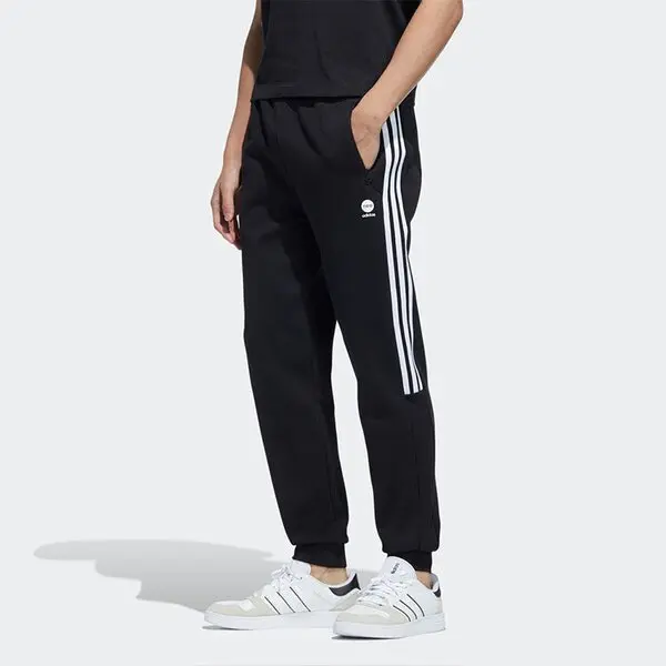 Adidas Casual Thicken Knit Sports Pants/trousers/joggers Black - Default Color