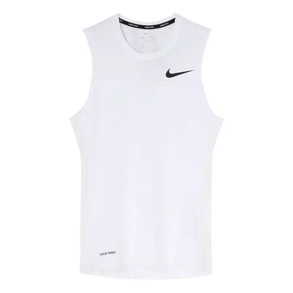 Nike Pro Logo Training Vest - White