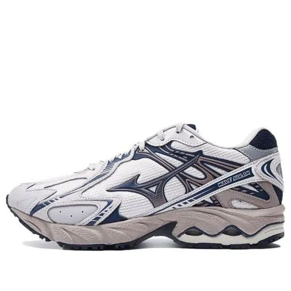 Mizuno Wave Solar V2 Athletic Sneakers - Beige/navy