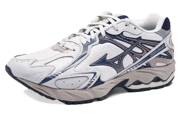 Mizuno Wave Solar V2 Athletic Sneakers - Beige/navy