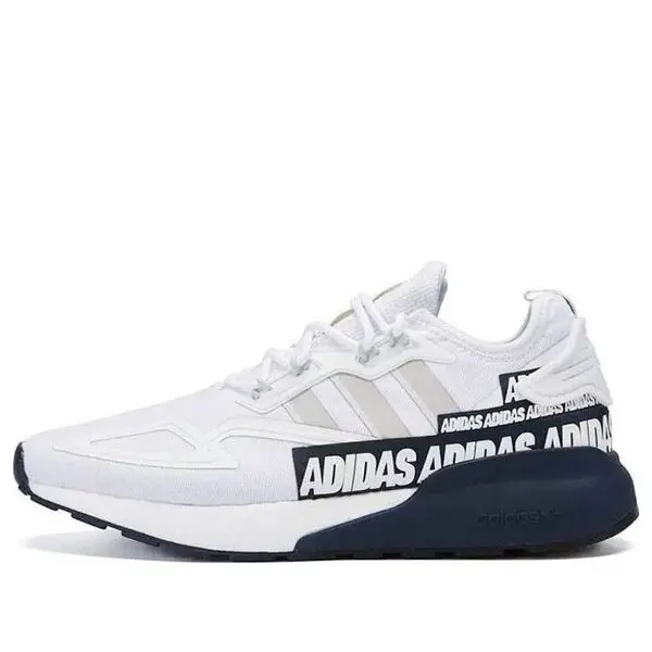 Adidas Zx 2k Boost Sneakers With Graphic Logo Detailing - White