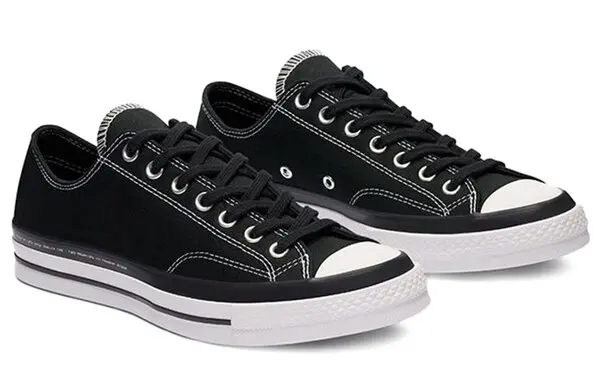 CONVERSE Fragment Design X Moncler X Chuck 70 Low Top Sneakers - Black/white