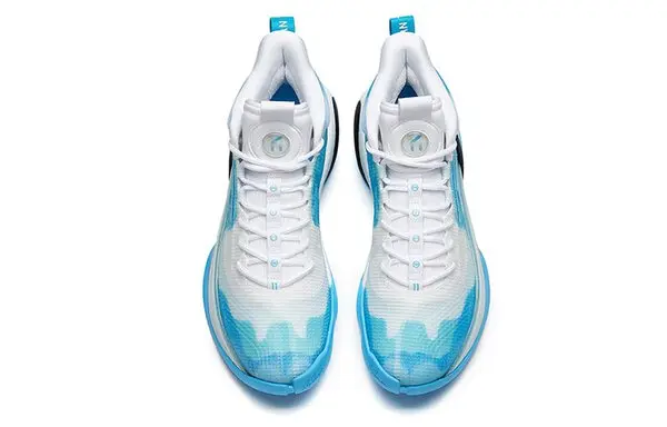 ANTA Klay Thompson "turn Back The Powers Of Darkness" High-top Sneakers - White/blue/black