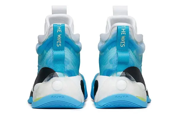 ANTA Klay Thompson "turn Back The Powers Of Darkness" High-top Sneakers - White/blue/black