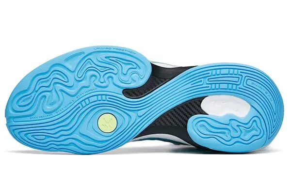 ANTA Klay Thompson "turn Back The Powers Of Darkness" High-top Sneakers - White/blue/black
