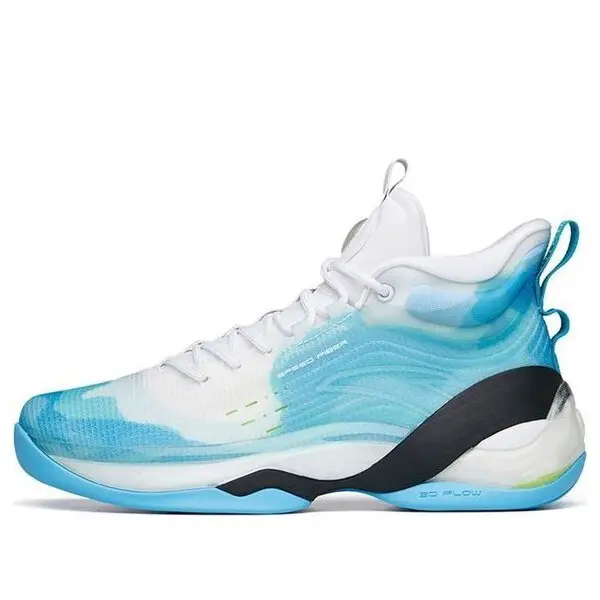 ANTA Klay Thompson "turn Back The Powers Of Darkness" High-top Sneakers - White/blue/black