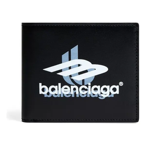 Balenciaga Cash Square Folded Wallet Box 'black White - Black/white