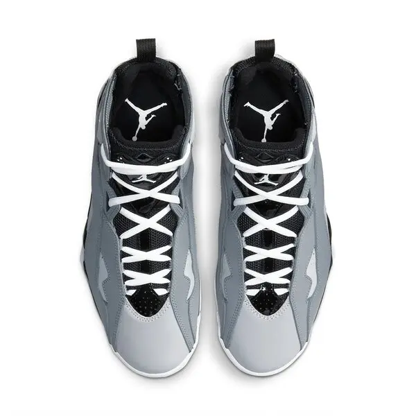 JORDAN True Flight High Top Sneakers - Grey/white/black