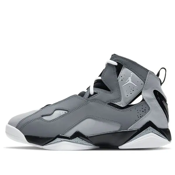 JORDAN True Flight High Top Sneakers - Grey/white/black