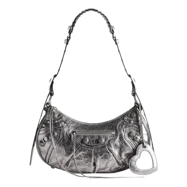Balenciaga Le Cagole Small Shoulder Bag - Silver