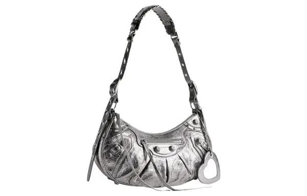 Balenciaga Le Cagole Small Shoulder Bag - Silver