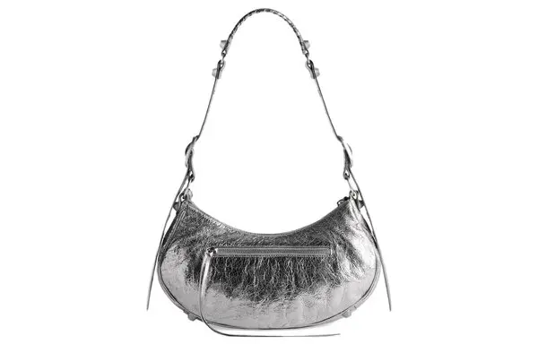 Balenciaga Le Cagole Small Shoulder Bag - Silver