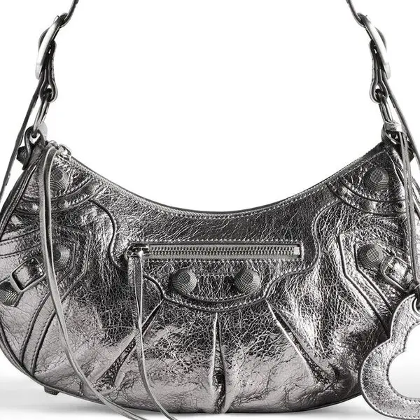 Balenciaga Le Cagole Small Shoulder Bag - Silver