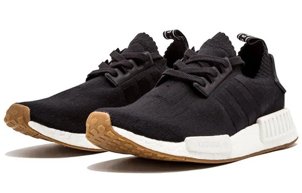 Adidas Nmd_r1 Pk "black Gum" Sneakers - Black/white