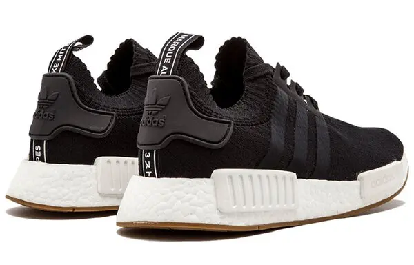 Adidas Nmd_r1 Pk "black Gum" Sneakers - Black/white