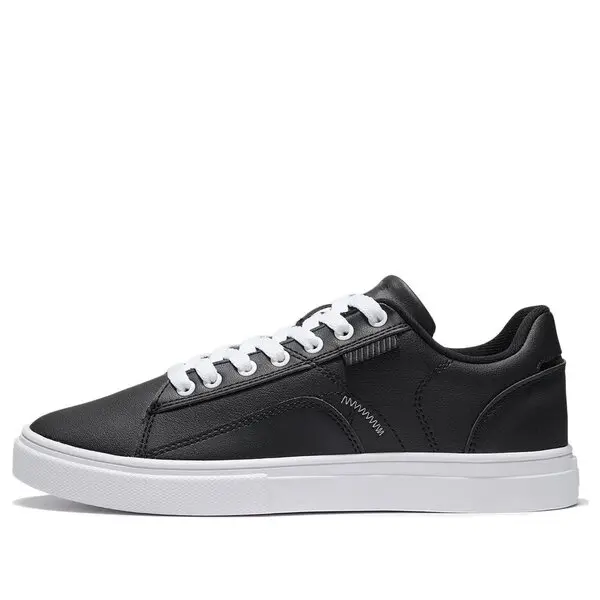 LI-NING Classic Skateboarding Low Top Sneakers - Black