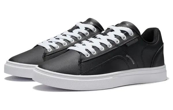 LI-NING Classic Skateboarding Low Top Sneakers - Black