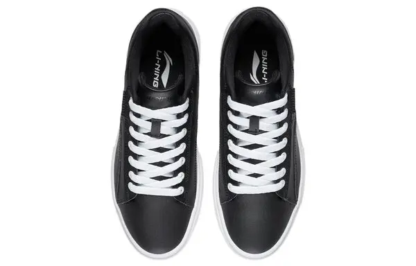 LI-NING Classic Skateboarding Low Top Sneakers - Black