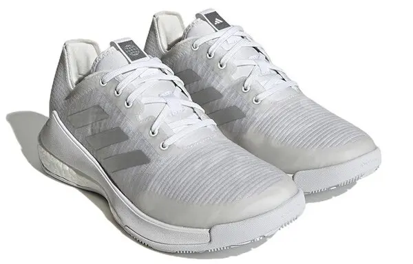 Adidas Crazyflight Low Top Sneakers - Cloud White/silver Metallic