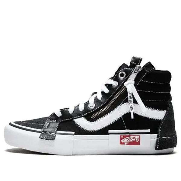 VANS Sk8-hi Cap Lx High Top Sneakers With Zipper Detail - Black