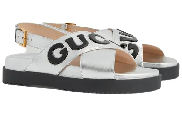 Gucci Sandal With Logo Script