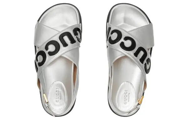 Gucci Sandal With Logo Script