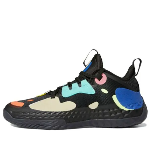 Adidas Harden Volume 5 Futurenatural Athletic Sneakers - Black/orange/blue