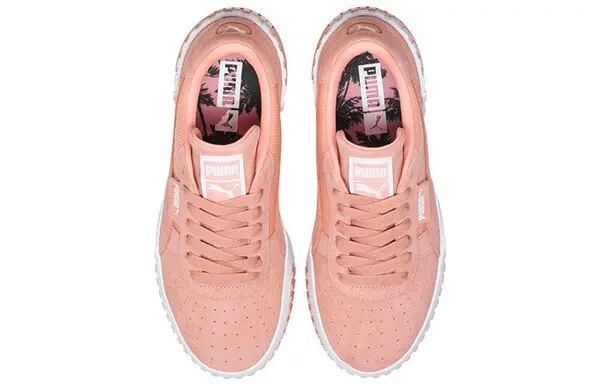 PUMA Cali Palm Spring Cc Low Top Sneakers - White/pink