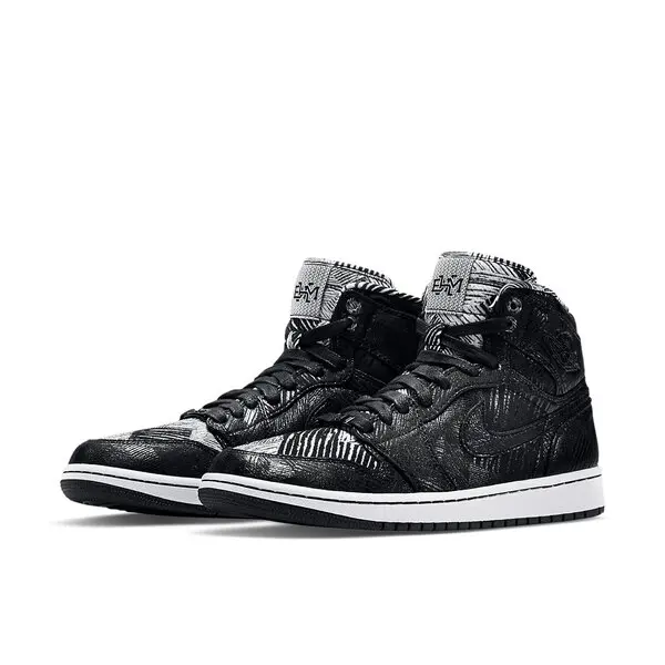 JORDAN 1 Retro High 'bhm' Sneakers - Black/white