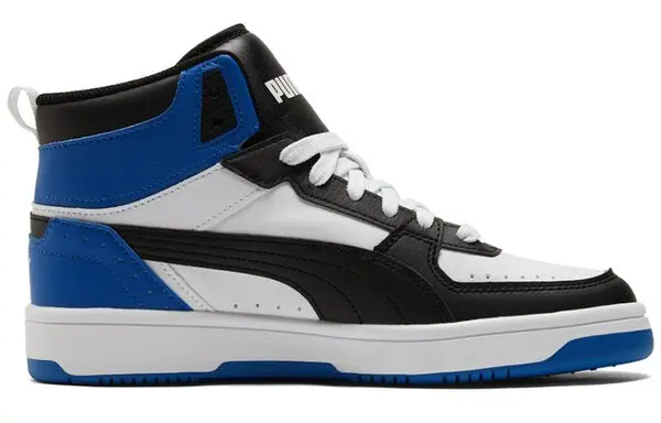 PUMA Rebound Joy High Top Sneakers - White/black/blue