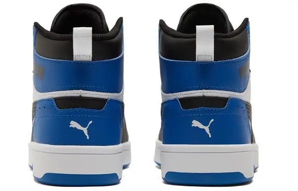 PUMA Rebound Joy High Top Sneakers - White/black/blue